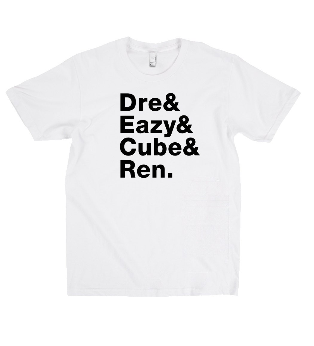 NWA Members Dre Eazy Cube Ren Names T Shirt - Etsy