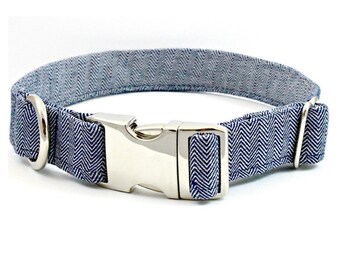 Navy Blue Dog Collar | Etsy