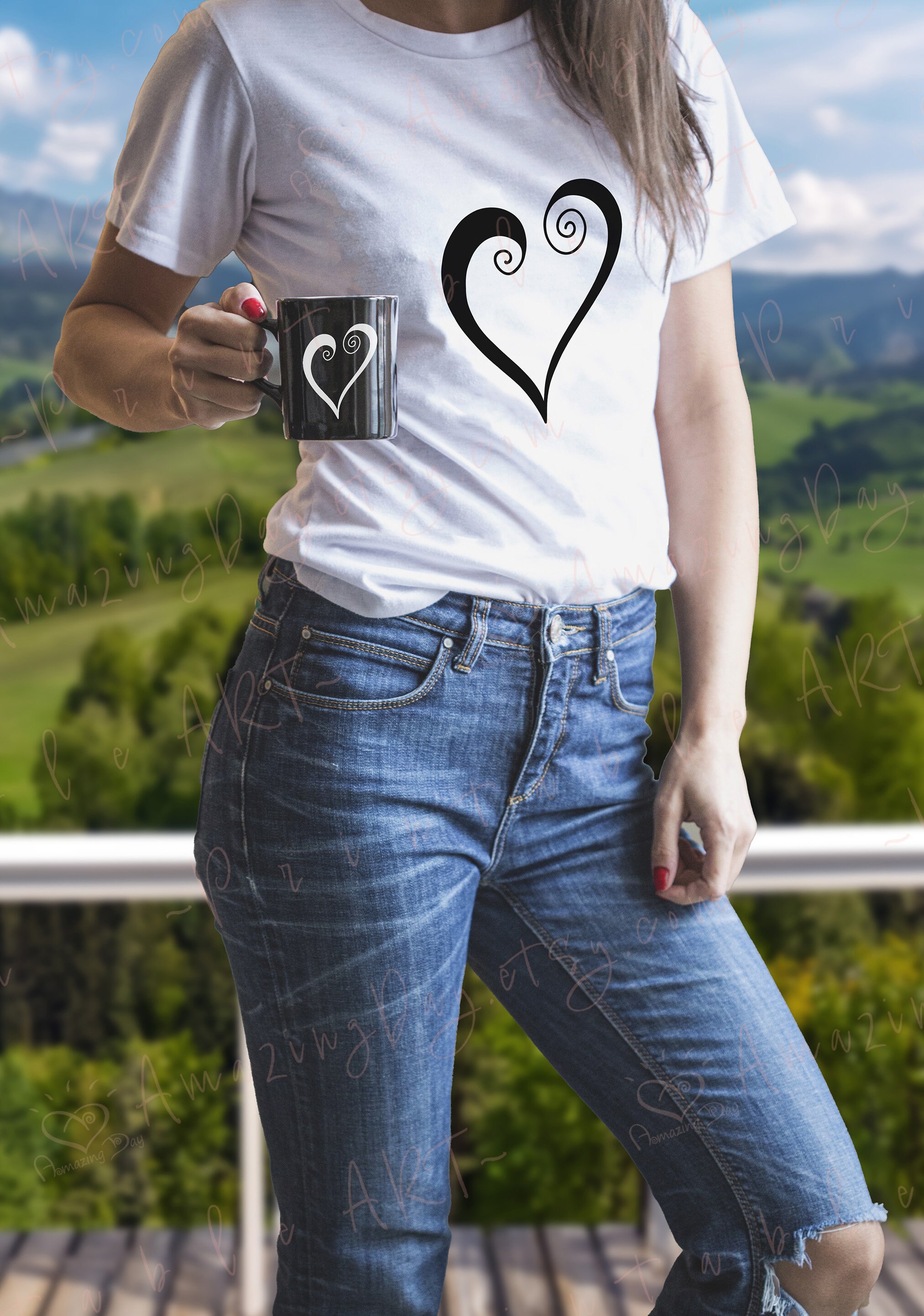 Open HEART DOWNLOAD Digital Heart Bundle SVG, Png, Jpg, Eps, Dxf Vector ...