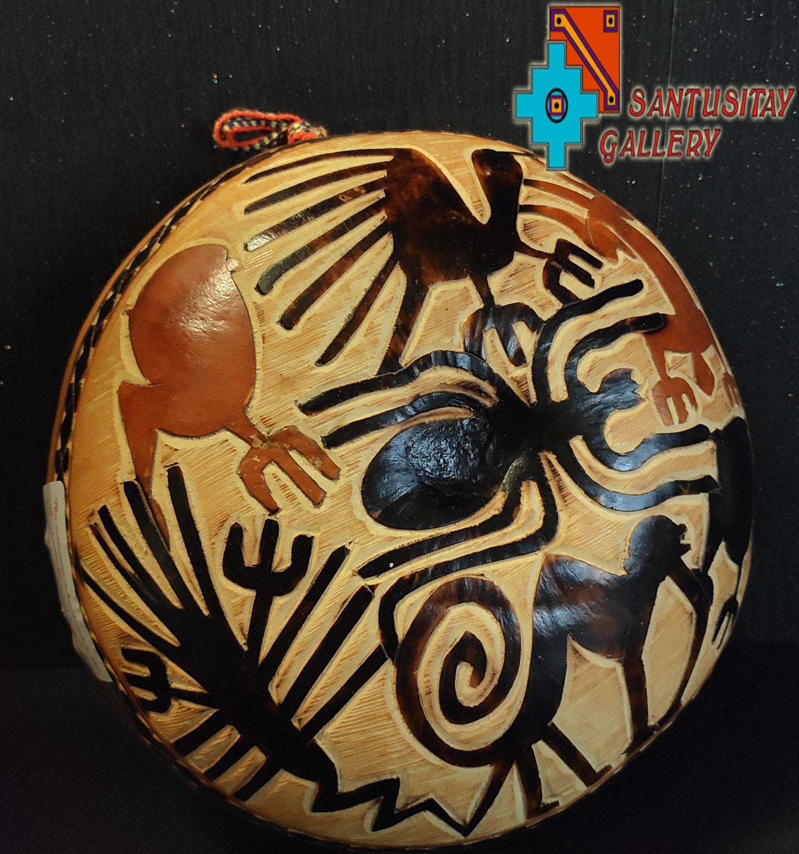 Peruvian Carved Gourd Calabash Plate Bowl Wall Decoration - Etsy