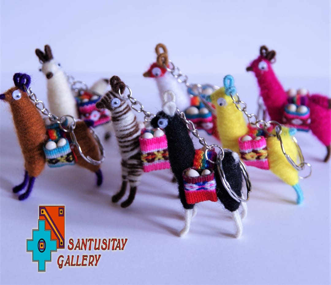 Extraordinary Alpaca's Key Rings Key Chain From Alpaca Wool Andean ...