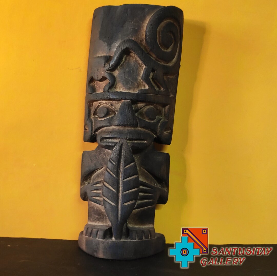 Chonta Wood Inca 's Statue Sculpture God of Seeds Ceremonial Home ...