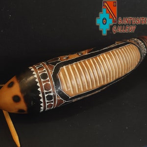 South American Carved Instrument Guiro Peruvian Folk Art Hand Carved ...