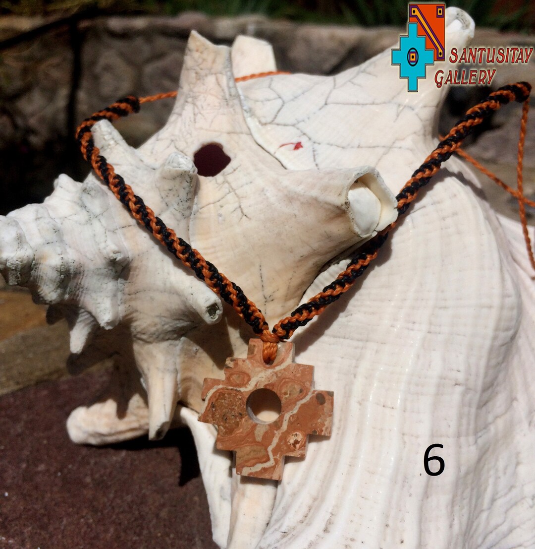 Soap Stone Chacana Andean Cross Inca Cross Necklace Pendant - Etsy