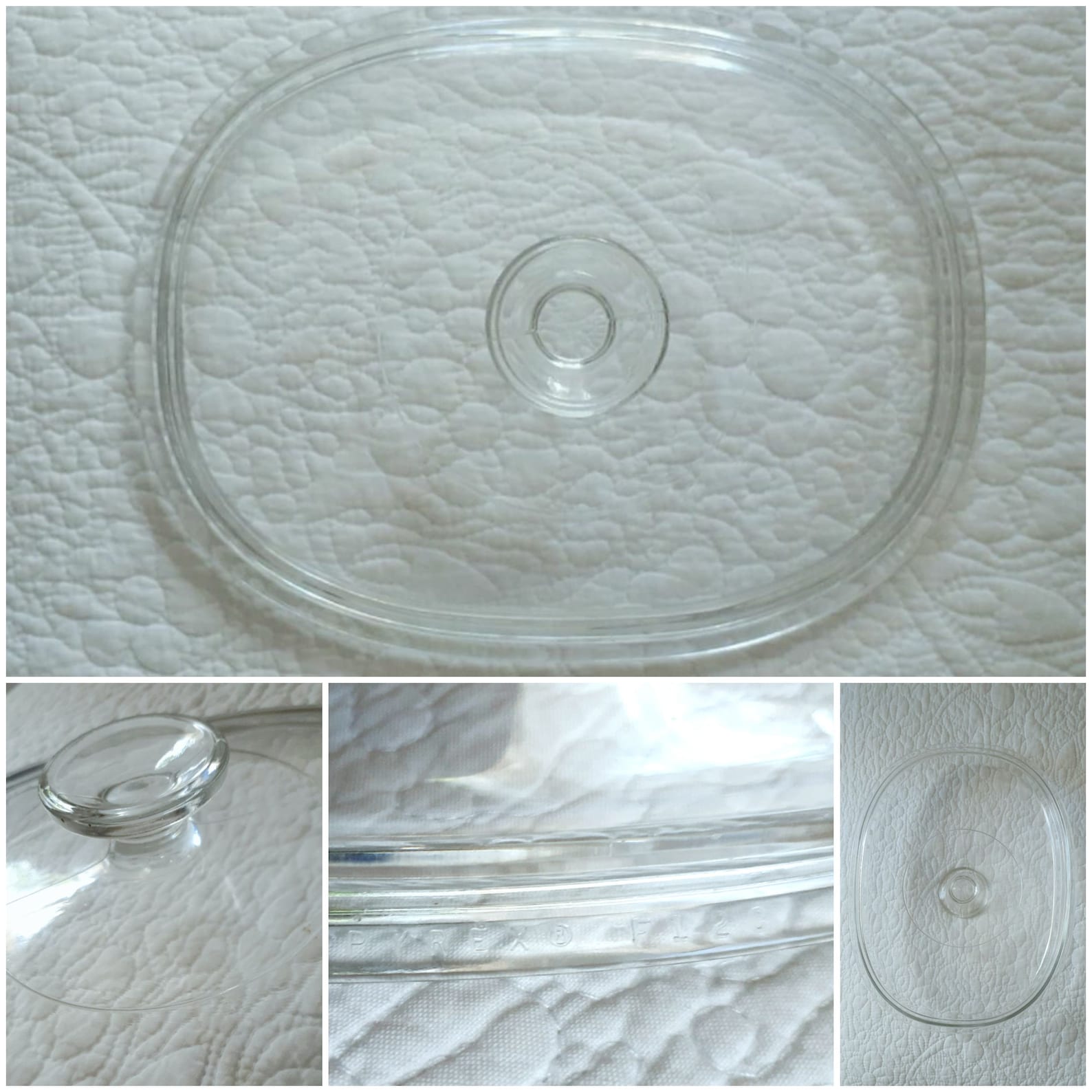 Pyrex Corning Glass Lids Round Oval Replacement Dish Covers Vintage ...