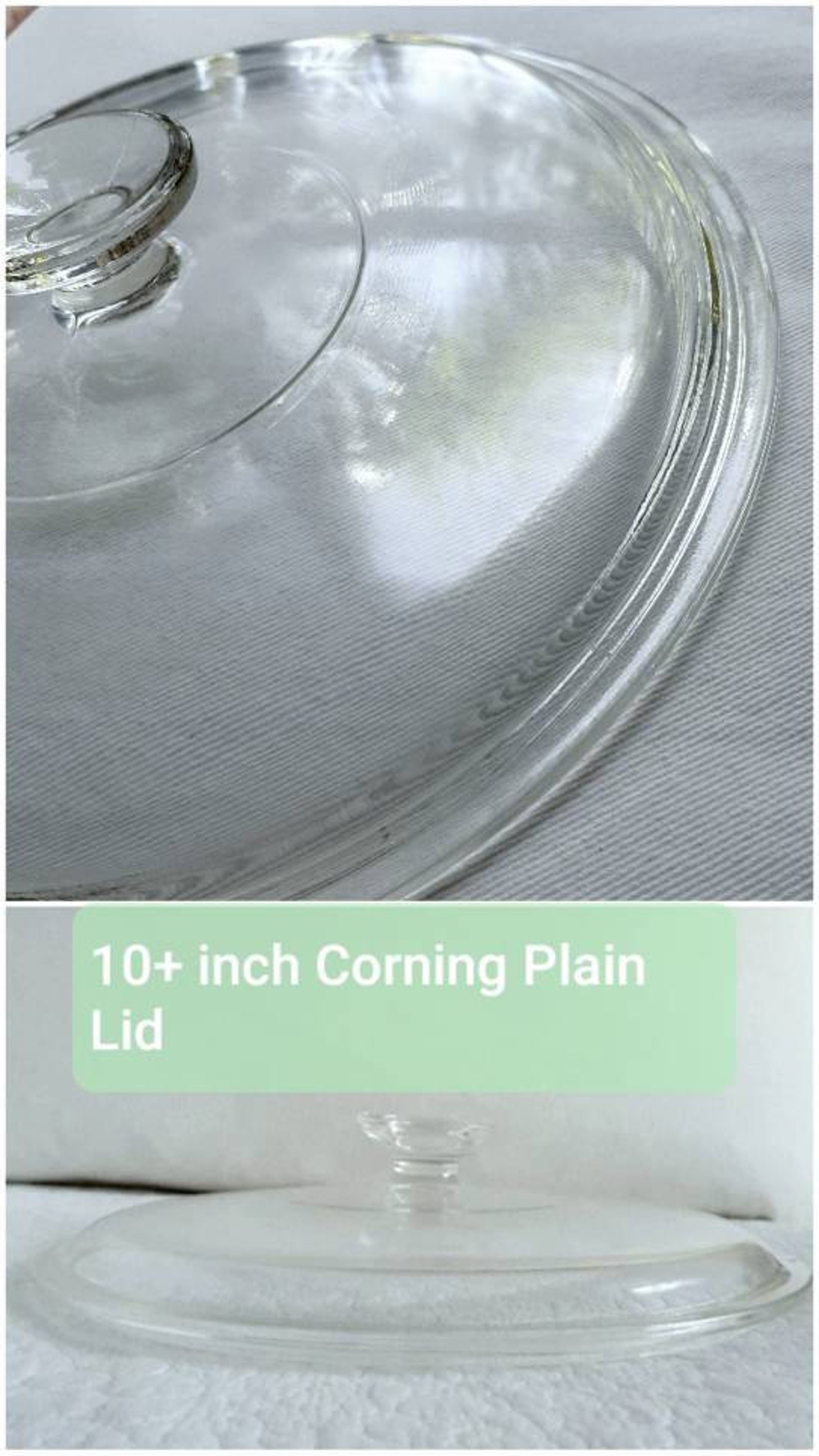 Pyrex Corning Glass Lids Round Oval Replacement Dish Covers Vintage ...