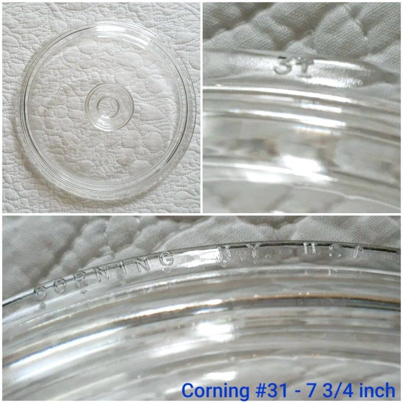 Pyrex Corning Glass Lids Round Oval Replacement Dish Covers Vintage ...