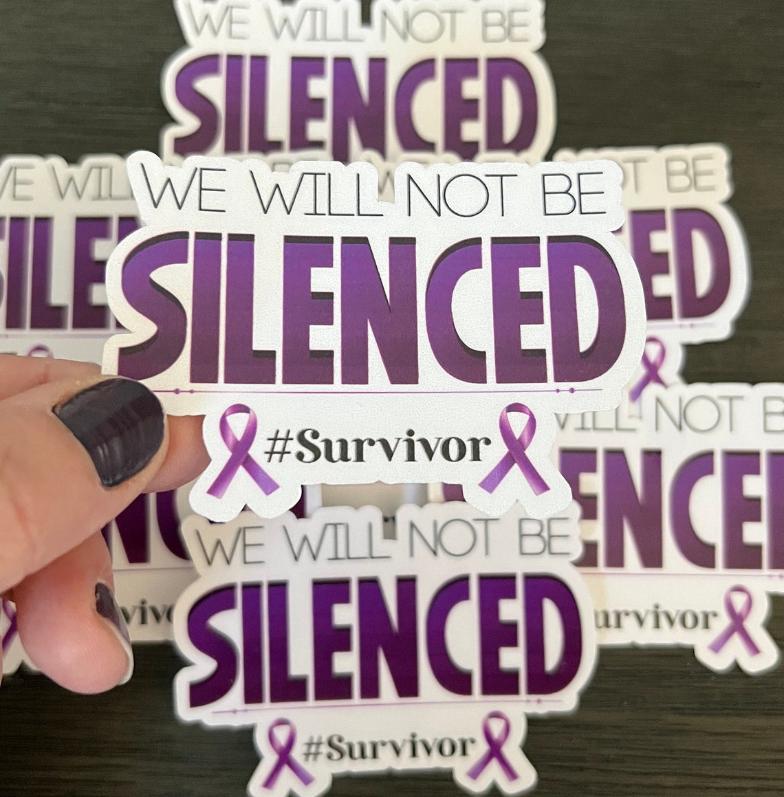 We Will Not Be Silenced Domestic Violence Sticker - Etsy