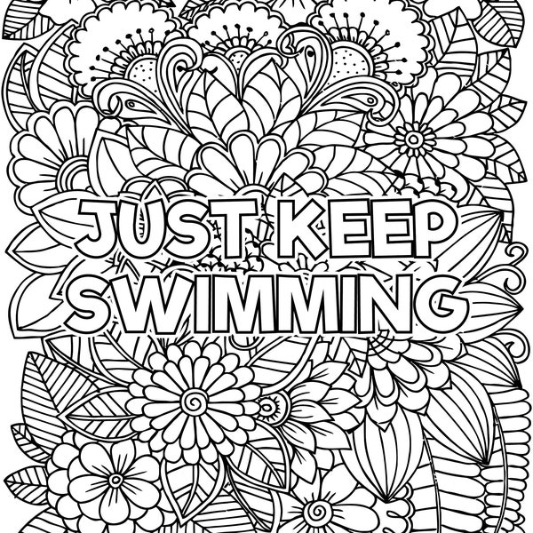 Just Keep Swimming - Etsy