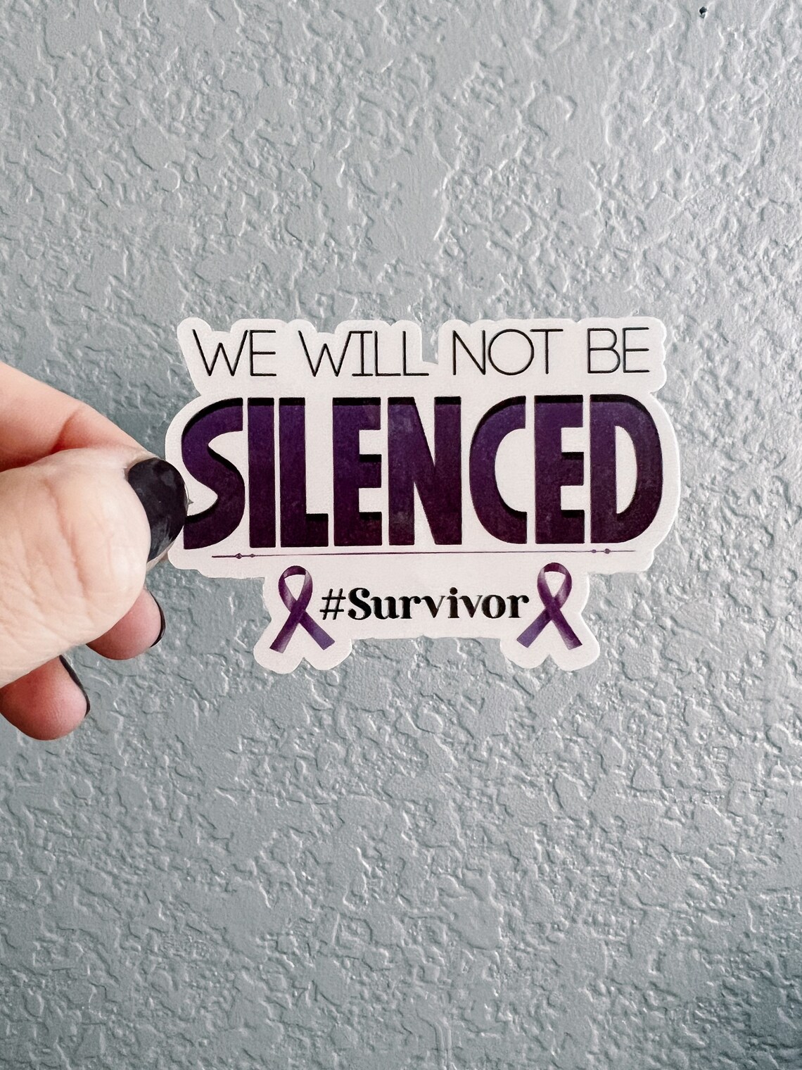 We Will Not Be Silenced Domestic Violence Sticker - Etsy