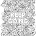 Keep Going Coloring Page- Digital Download - Etsy