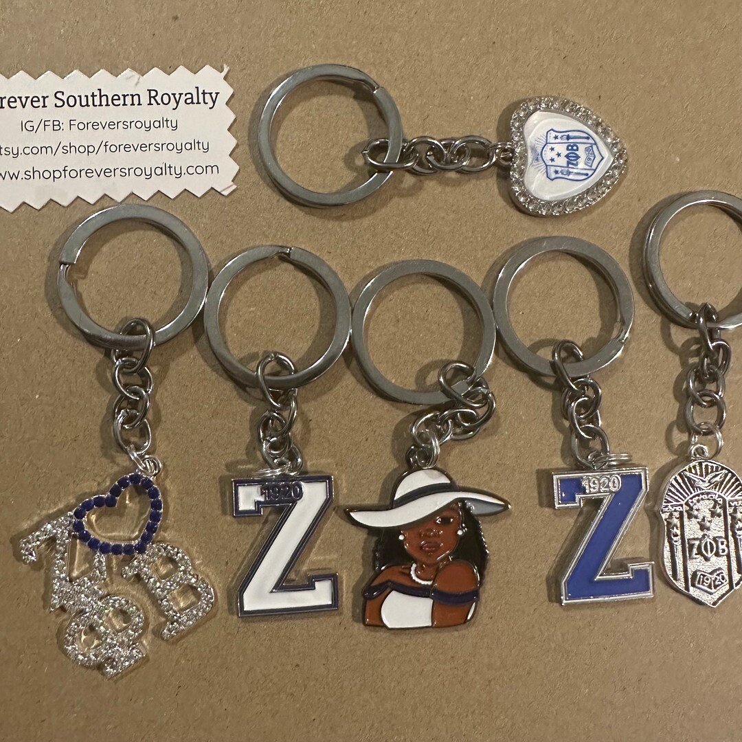 Zeta Phi Beta Keychains - Etsy