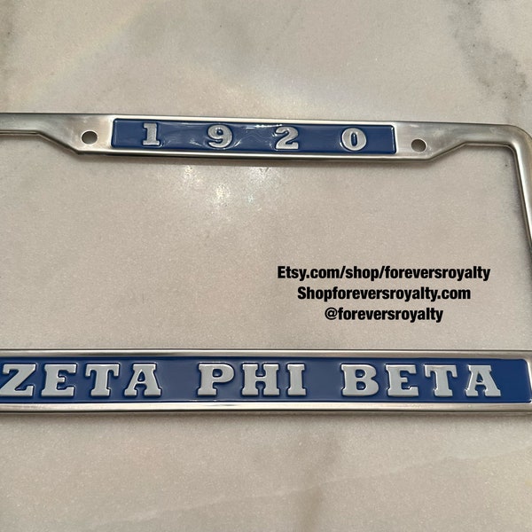 Zeta Phi Beta Sorority License Plate - Etsy