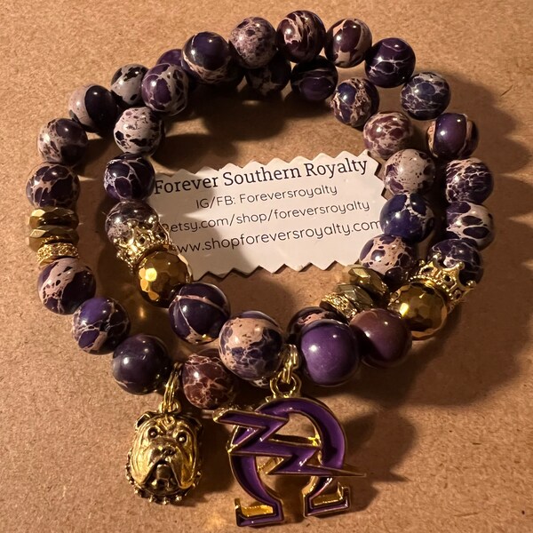 Omega Psi Phi Bracelet Leather - Etsy