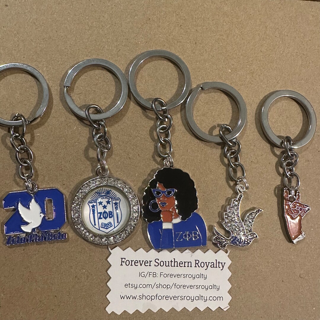 Zeta Phi Beta Keychains - Etsy