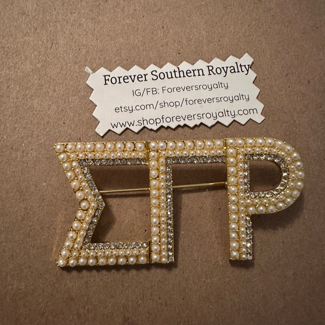 Pearl Sigma Pin - Etsy
