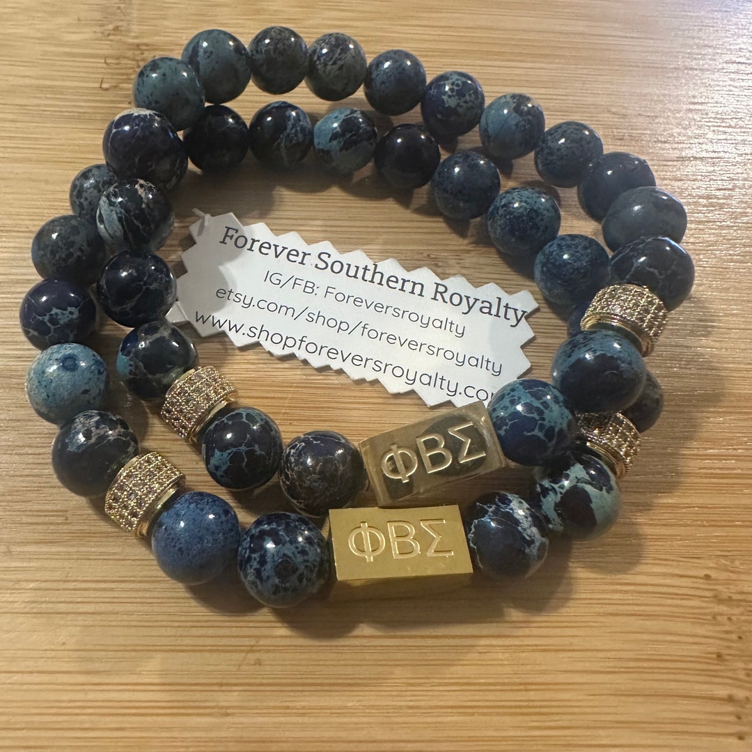 Gold Phi Beta Sigma Bracelet. - Etsy
