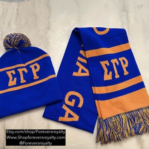 Sigma Gamma Rho Scarf and Hat Set - Etsy