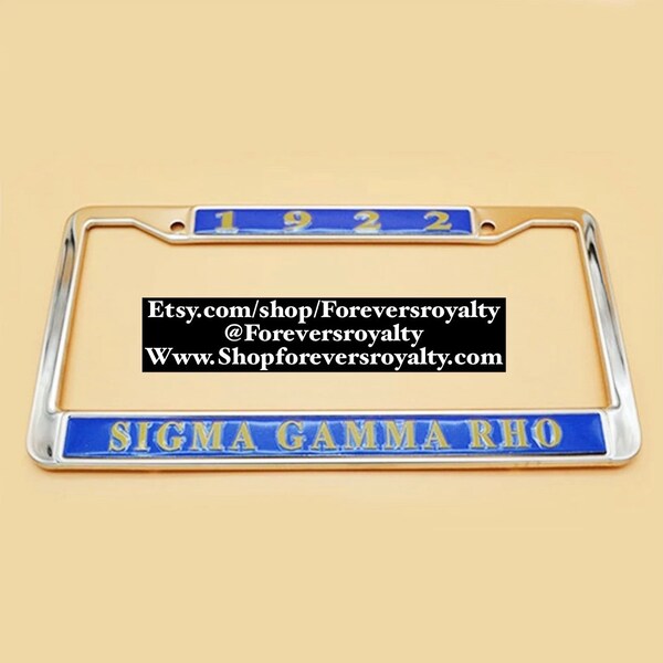 Sigma Gamma Rho License Plate - Etsy