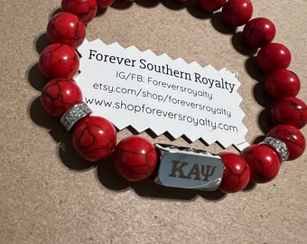 KAP Kappa Alpha Psi Black License Frame Red Background Mirror Letters ...