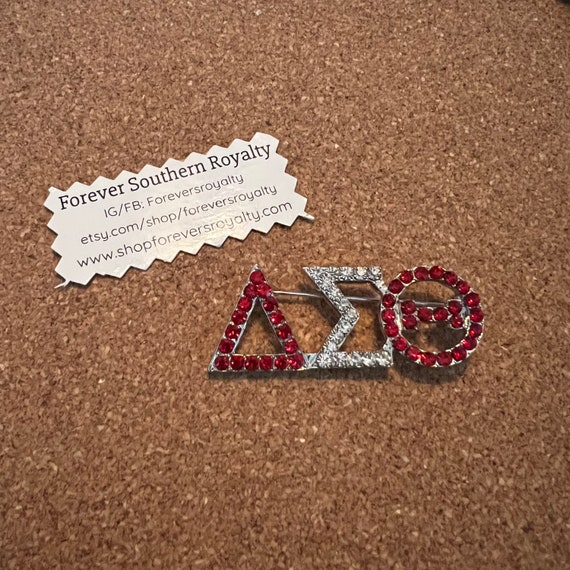 Silver Delta Pin | Etsy