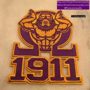 Omega Psi Phi Numbered Patches 3.75 W X 3.25 H - Etsy