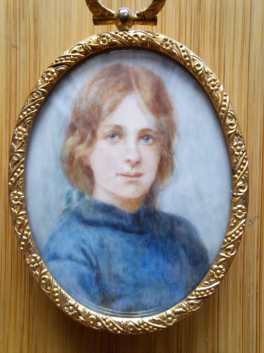 1911 Miniature Portrait Painting by Lucy Sanders – After Nellie Edmunds ...