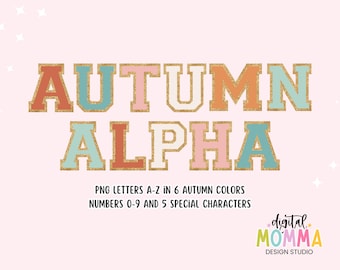 Autumn, Fall Alphabet Clipart, Classroom Bulletin Board Letters, Fall ...