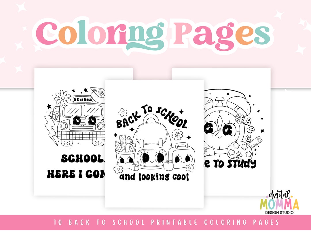 Printable Back to School Coloring Pages, School Days Coloring Pages ...