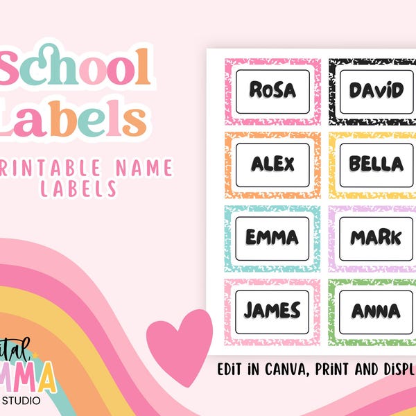 Cubby Labels - Etsy