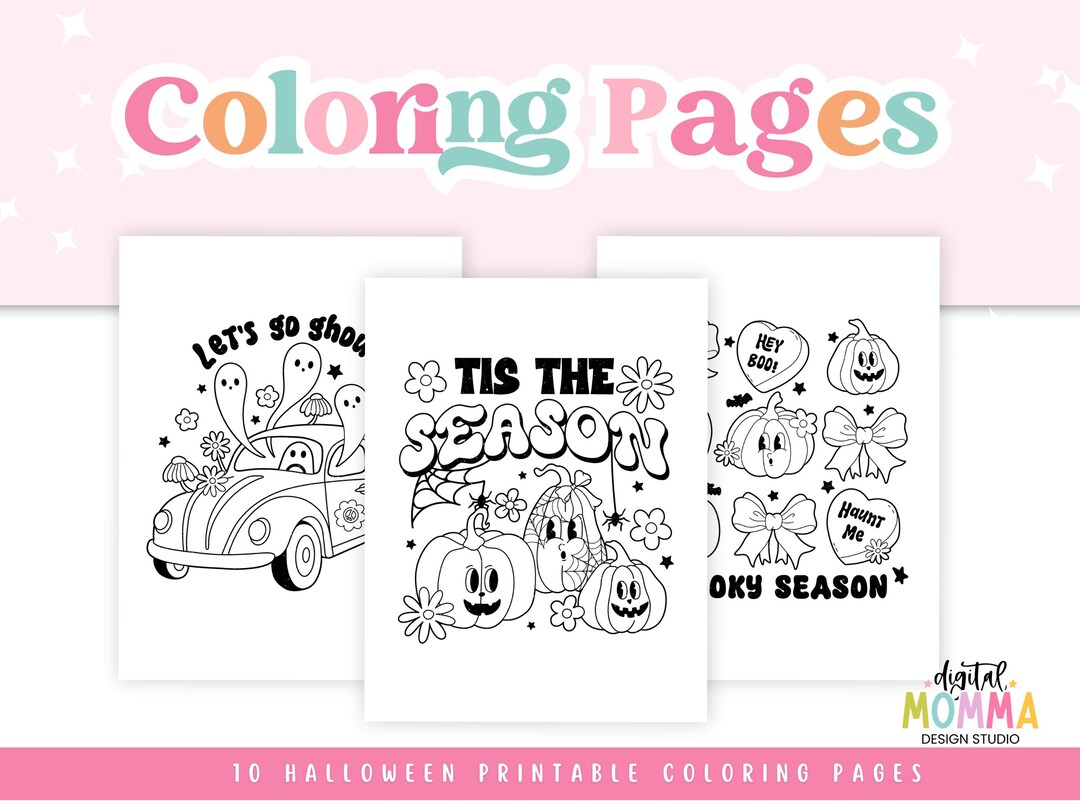 Printable Halloween Coloring Pages, Spooky, Scary, Halloween Coloring ...