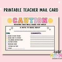 Teacher Happy Mail, Editable Summer Happy Mail for Students, Printable ...