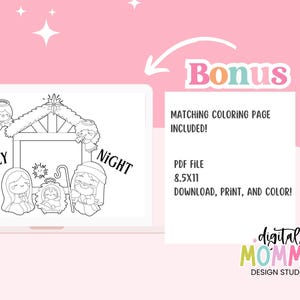 Printable Nativity Ornament Craft, Christmas Craft, Christmas Printable ...