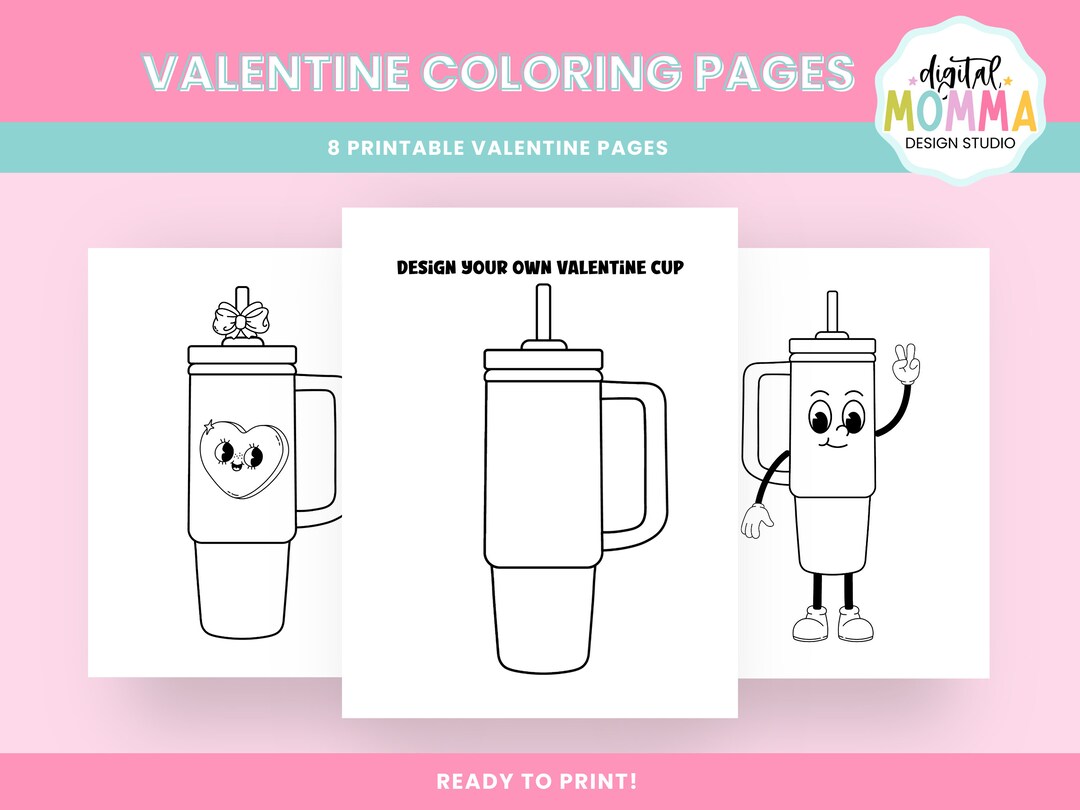Valentine Activity Pages, Printable Groovy, Retro Valentine Coloring ...