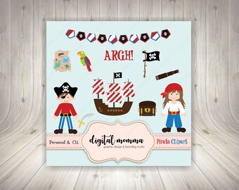 Pirate clipart | Etsy