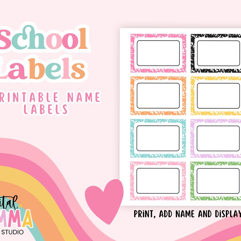 Composition School Labels - Etsy
