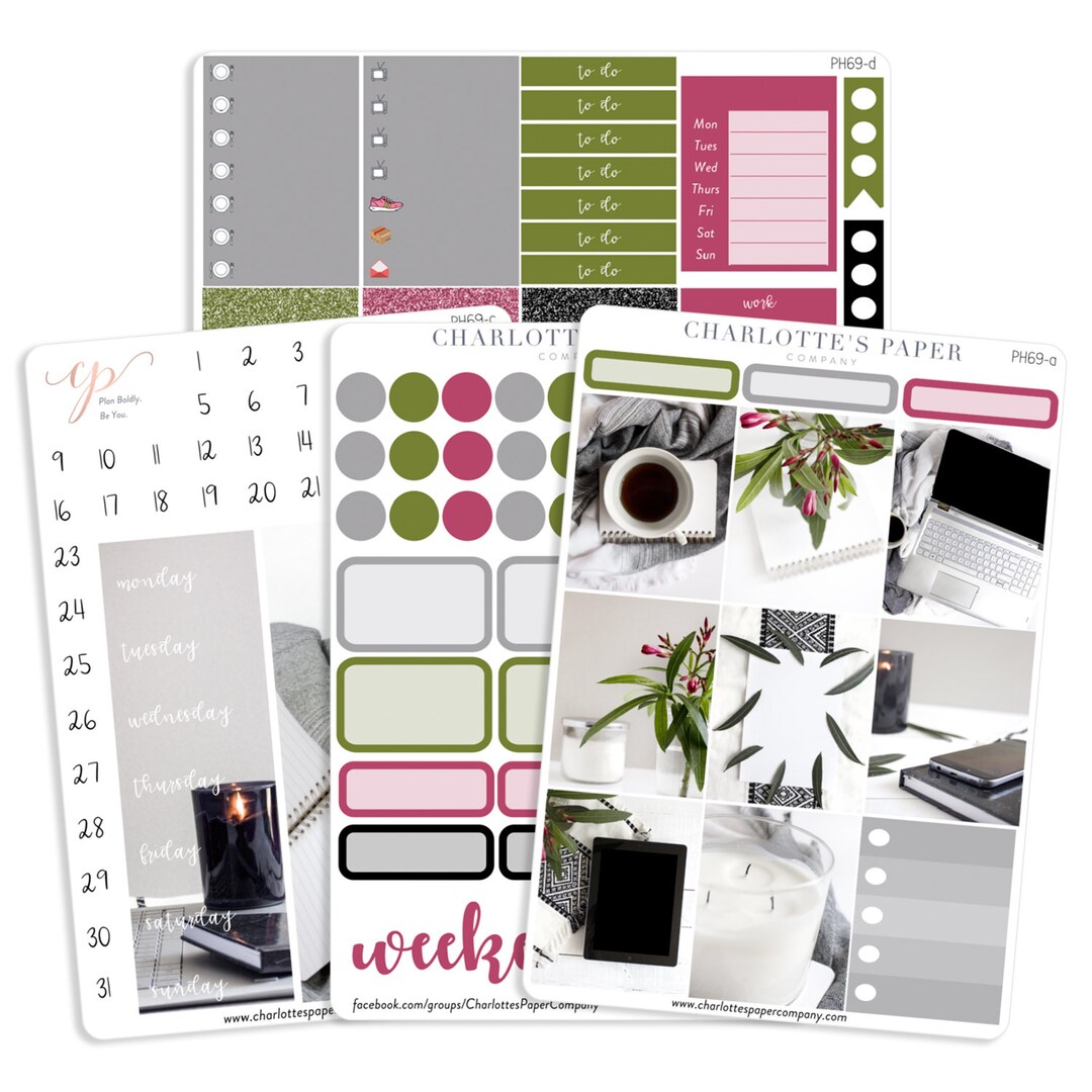 Boho Boss Planner Sticker Kits Office Planner Stickers Erin - Etsy