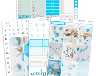 Cozy Winter Planner Sticker Kits, Holiday Planner Stickers, Erin ...