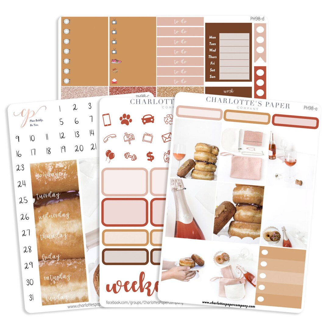 Sweet Treats Planner Sticker Kits Valentine's Planner - Etsy