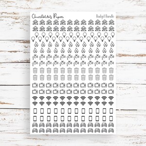 10 Page Budget Bundle for Planners, Savings Tracking Stickers, 750 ...