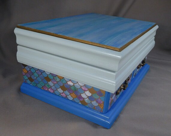 Jewelry Box Coastal Beach Chest Vintage Nautical Ocea… - Gem
