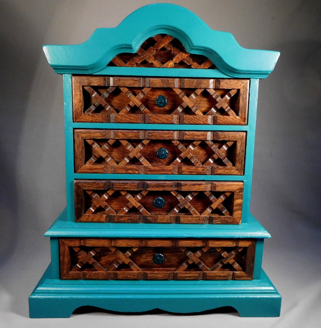 Coastal MCM Jewelry Box Music LOVE STORY Fusion Mineral Paint Upcycled ...