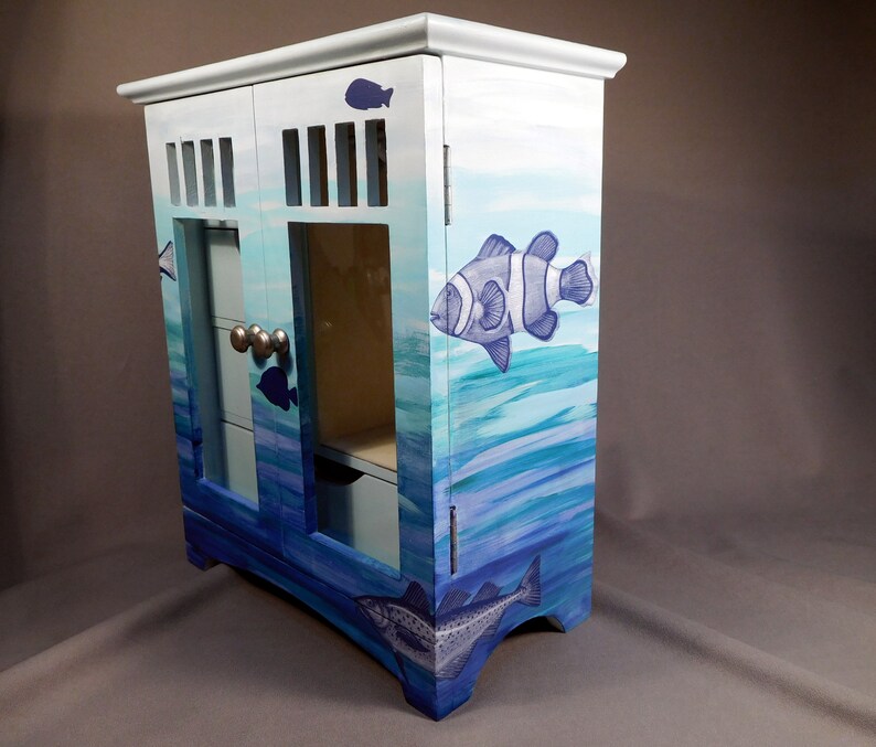 Beach Fish Jewelry Box Coastal Ocean Seashore Treasure Vintage - Etsy