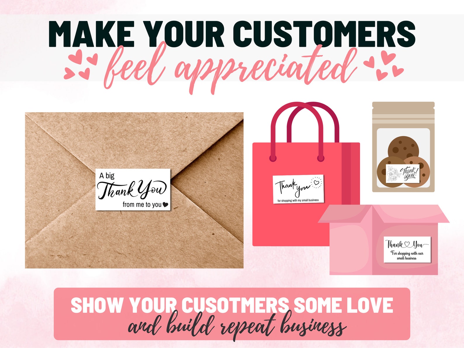 Small Business Thank You Sticker Designs • Dymo 450 Ready to Print ...