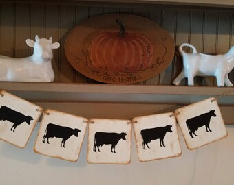 Cow banner | Etsy