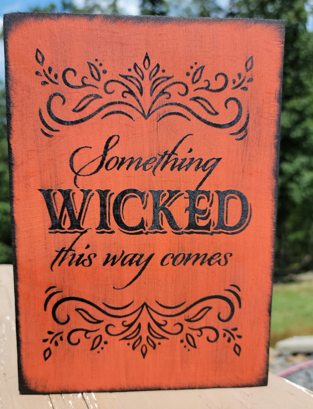 Witch Sign, Halloween Witch Sign Decor, Something Wicked Halloween Sign ...