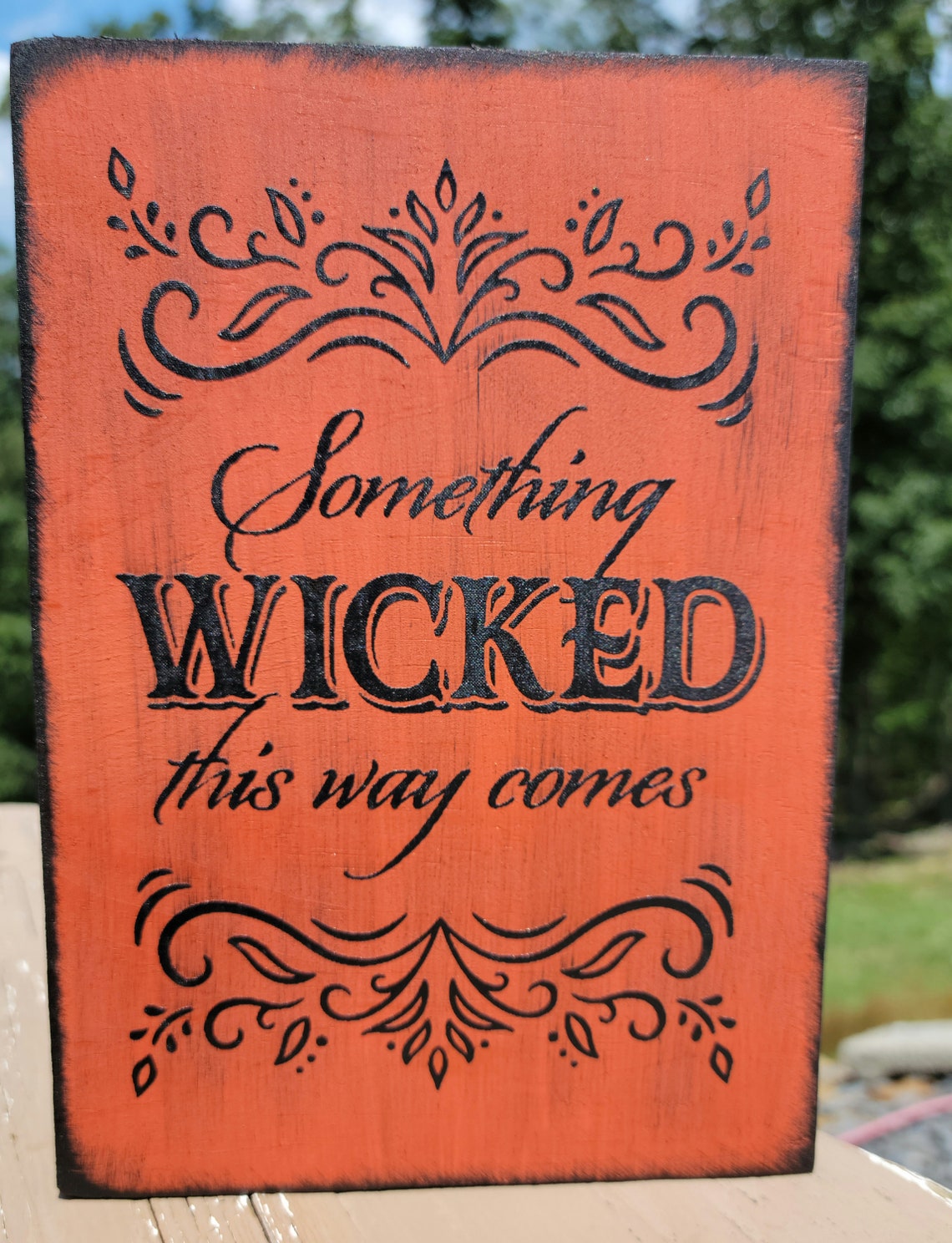 Witch Sign, Halloween Witch Sign Decor, Something Wicked Halloween Sign ...