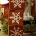 Joy Blocks, Joy Sign for Mantle, Joy Reversible Block Set, Snowflake ...