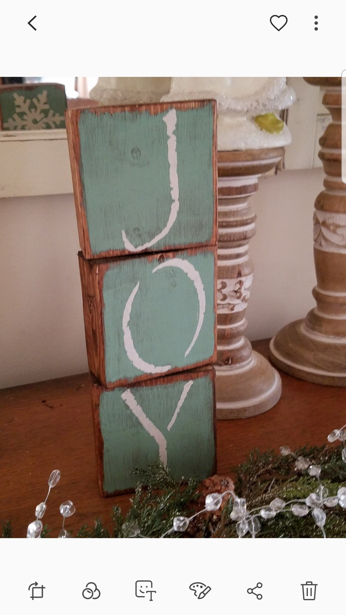 Joy Blocks Joy Sign for Mantle Joy Reversible Block Set - Etsy