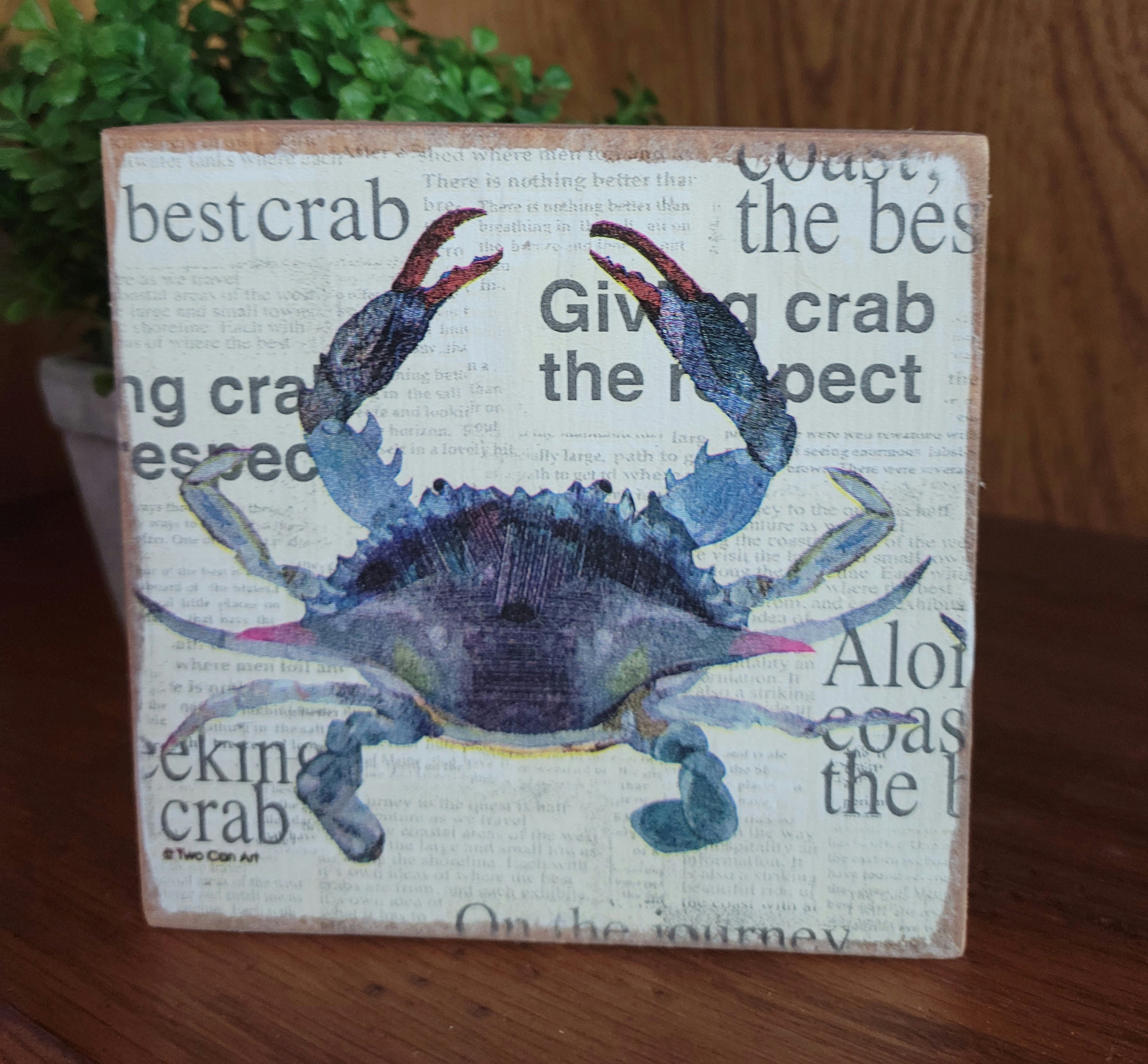 Crab Sign, Beach House Crab Decor, Nautical Sign - Etsy